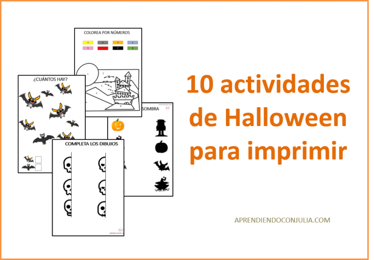10 actividades infantiles de Halloween para imprimir. - Aprendiendo con ...